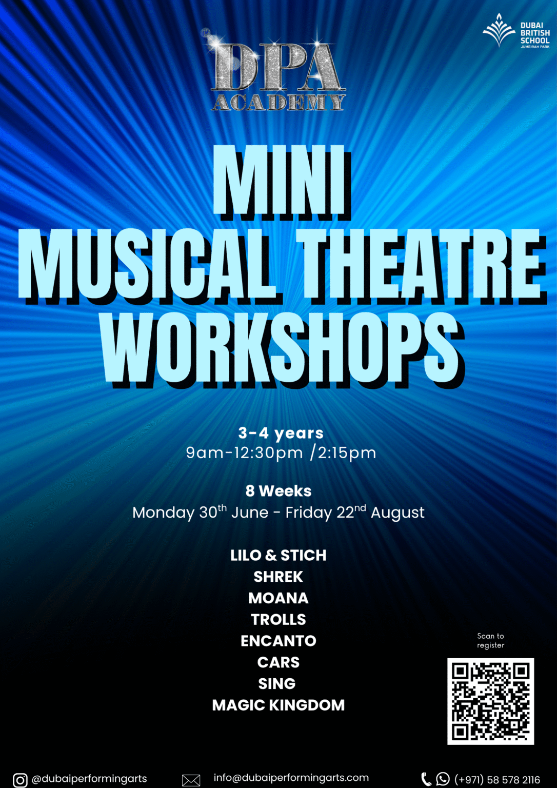 Dance, Sing, and Act This Holiday with DPA's Musical Theatre Camps.